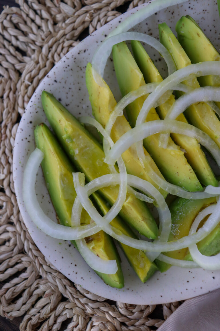 Cuban Avocado Salad (Ensalada de Aguacate Cubana) - The Flavor Hedonist