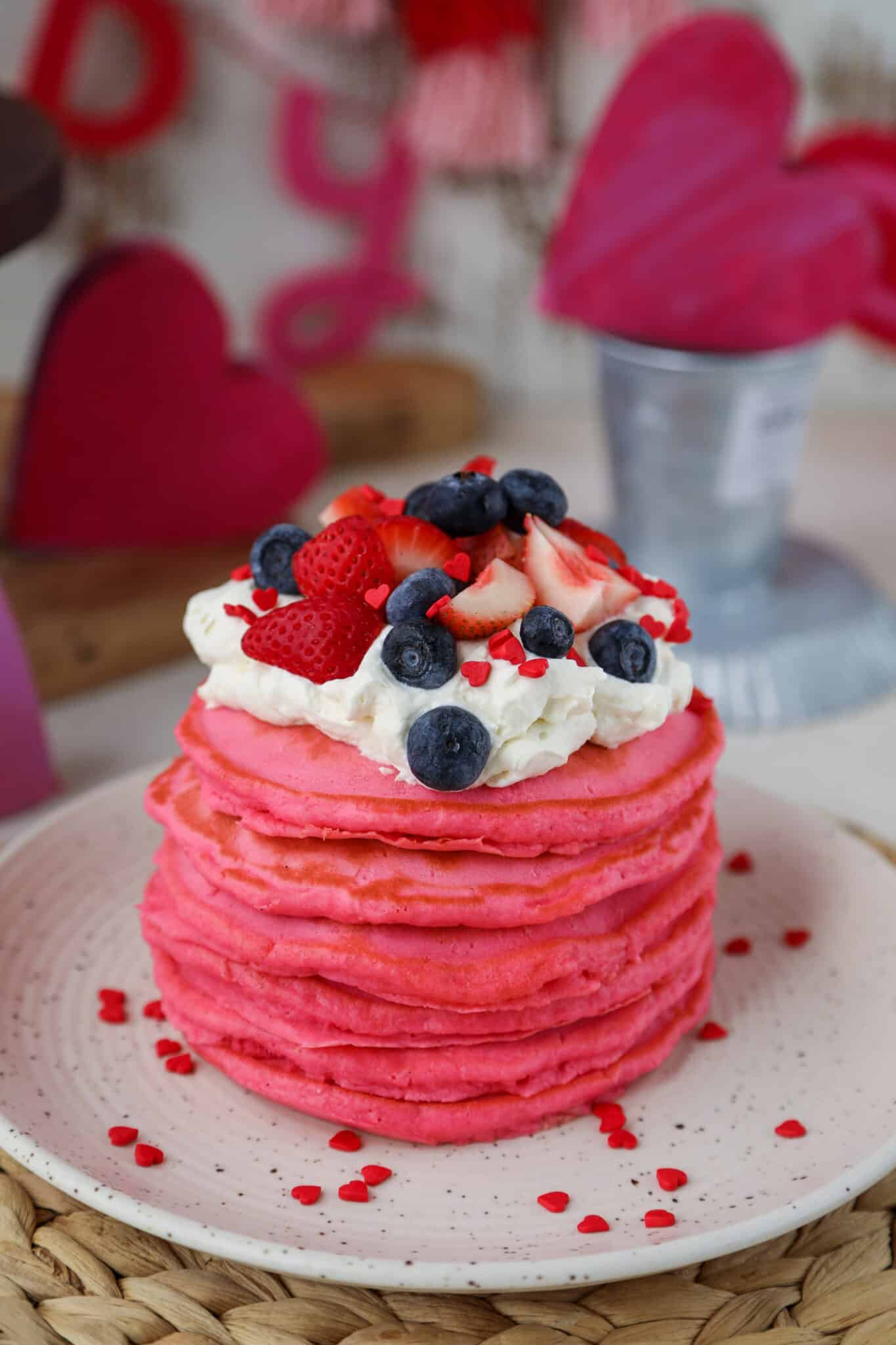 Valentine's Day Pancakes - The Flavor Hedonist