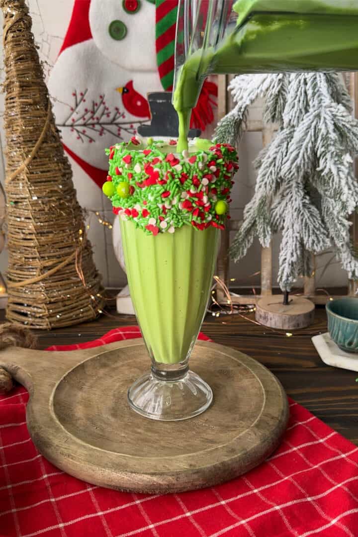 Grinch Milkshake - The Flavor Hedonist